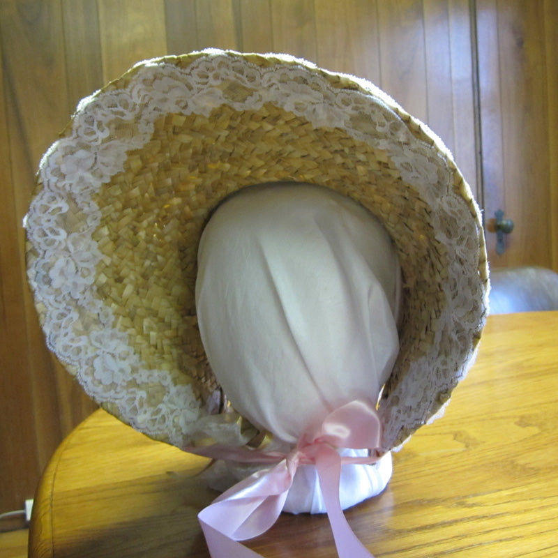 Plain Elinor: Regency Straw Bonnet – Austentation: Regency Accessories